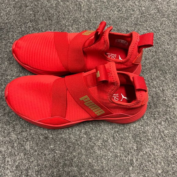 Puma | Shoes | New Puma Womens Red Softfoam Pull On Radiate Mid ...